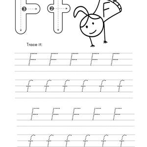 26alphabet Tracing Worksheets for Kids, Printable Letter Tracing ...