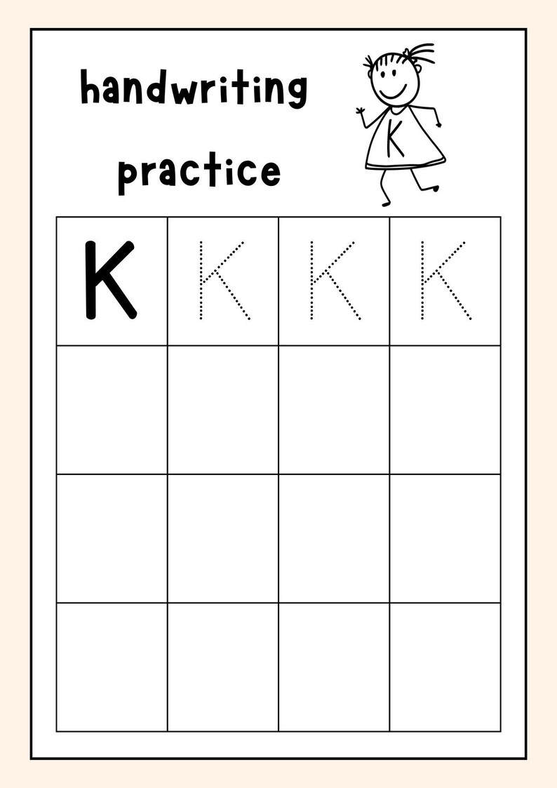 Kindergarten Handwriting Practice: Alphabet Tracing Worksheets (PDF ...