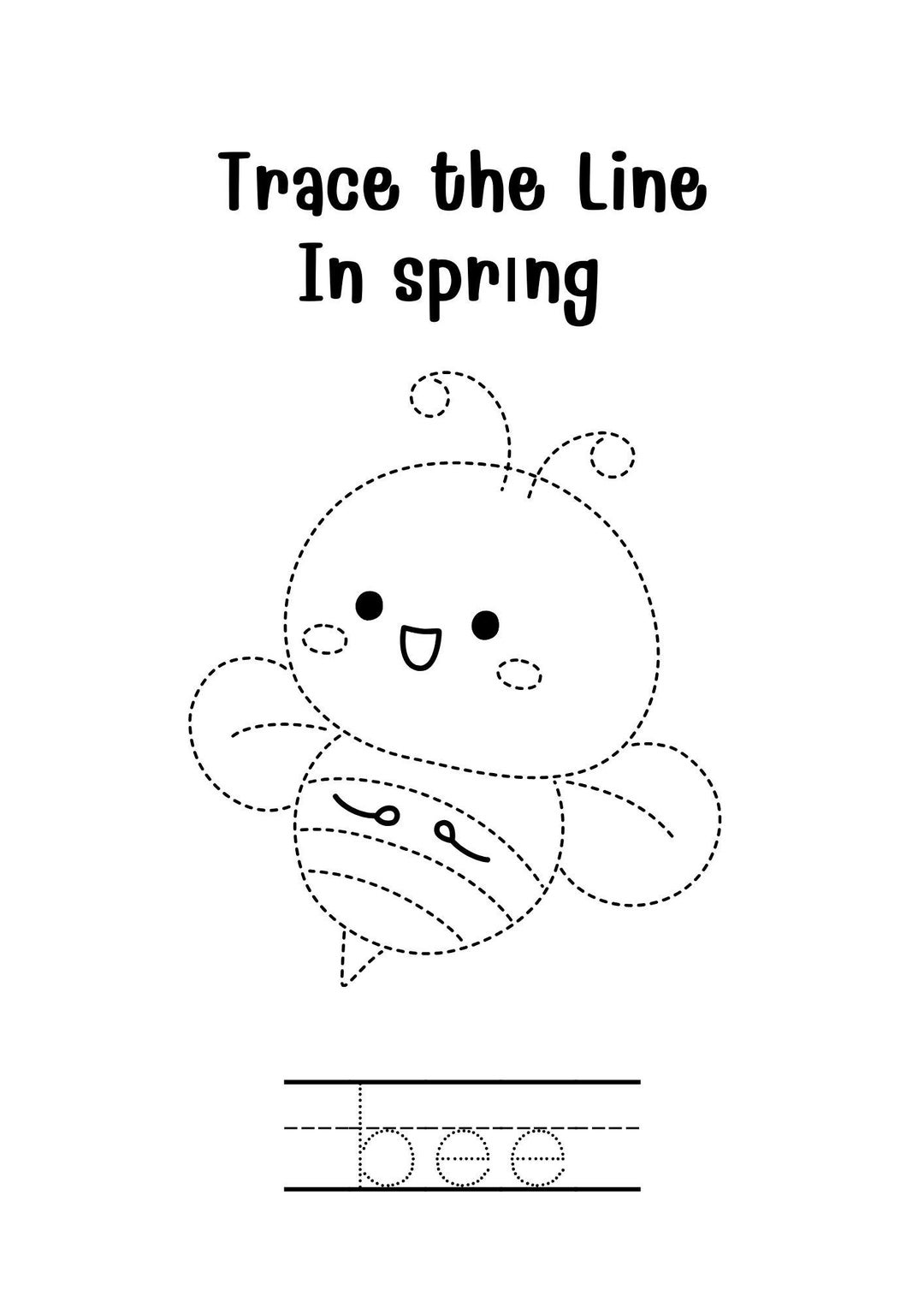 38 Spring Worksheets Tracing Practice Trace Lines Shapes and Write ...