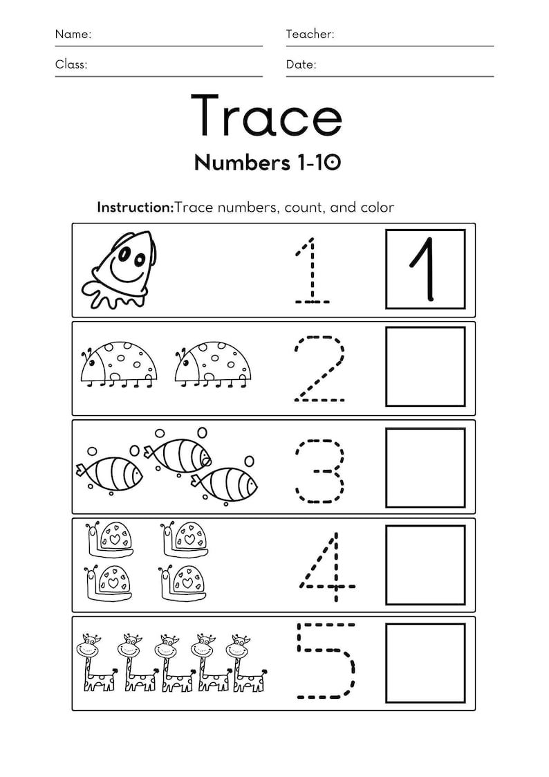 60 Preschool Line Tracing Worksheets: Homeschool Kindergarten Learning ...