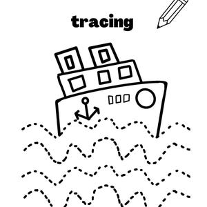 60 Preschool Line Tracing Worksheets: Homeschool Kindergarten Learning ...