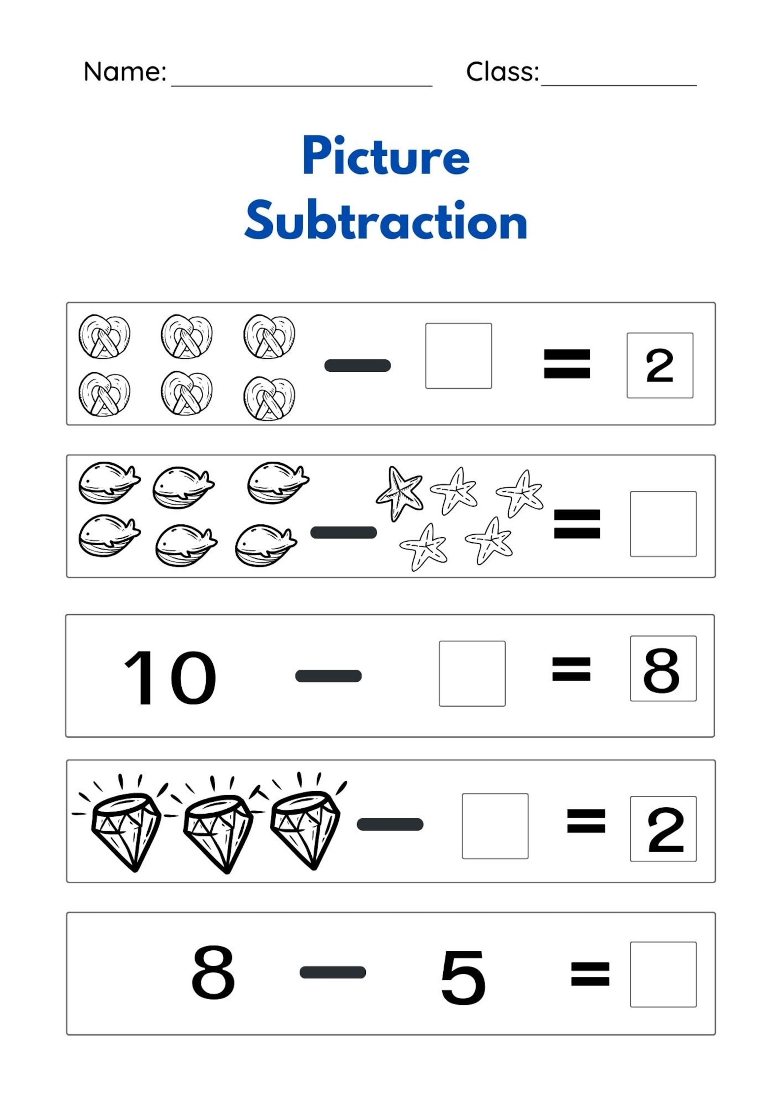 20 Printable Kindergarten Addition Worksheets, Picture Addition and ...