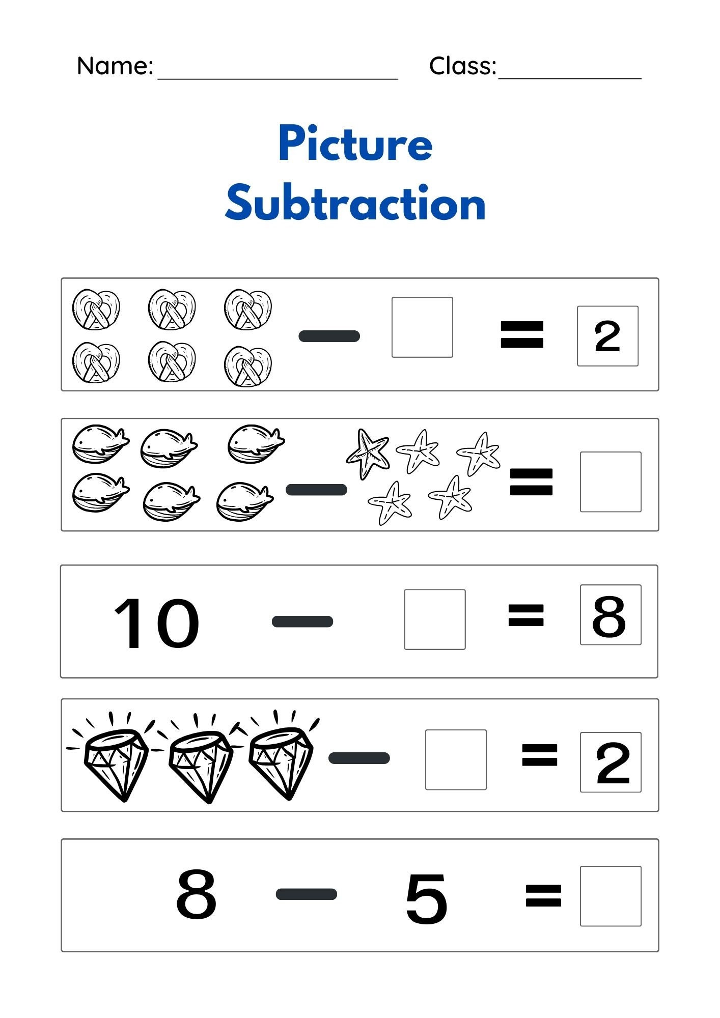 20 Printable Kindergarten Addition Worksheets, Picture Addition and ...