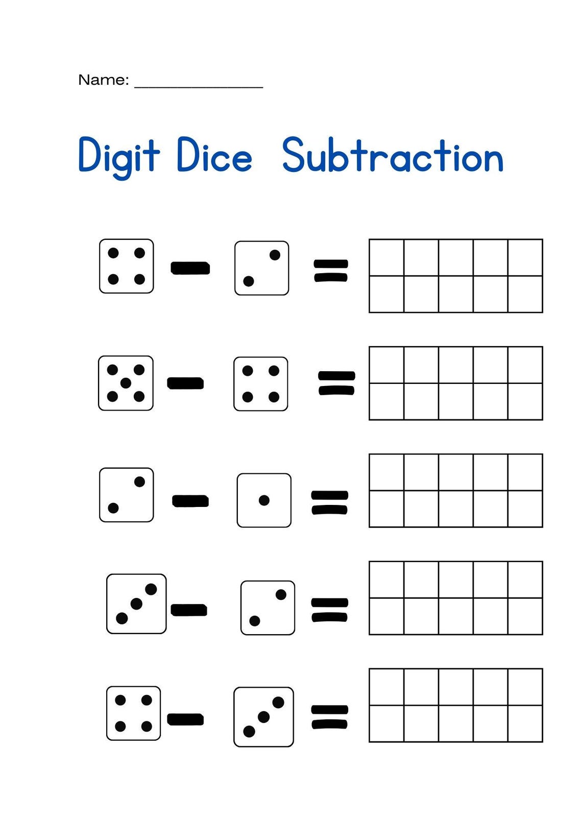 20 Printable Domino Addition Worksheets | 1st Grade & Kindergarten Math ...