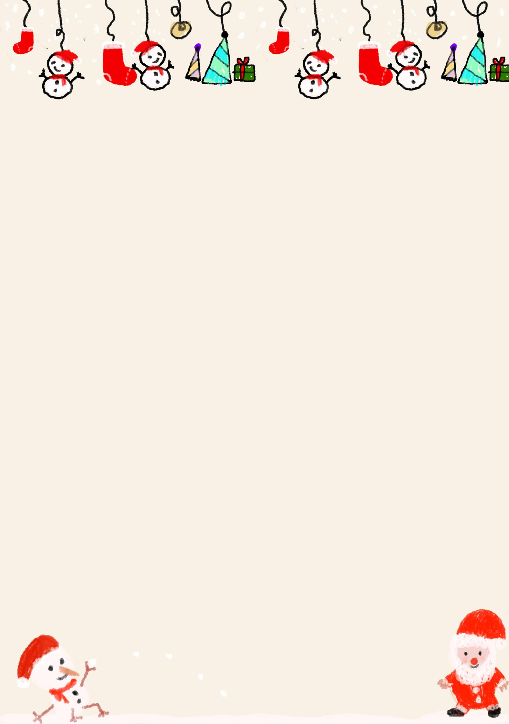 Christmas Doodle Frame PNG | Hand-drawn Border Digital Download - Etsy