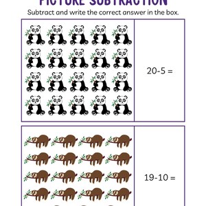 40 Printable Kindergarten Addition Worksheets, Picture Addition and ...