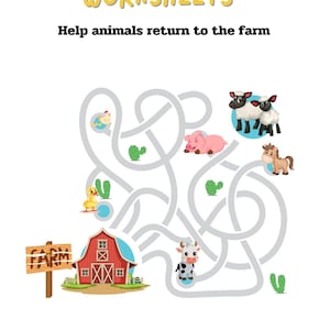 20 Printable Spring Maze Puzzle Worksheets for Kindergarten ...