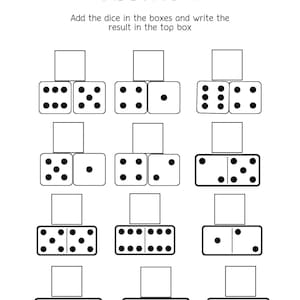 20 Printable Domino Addition Worksheets | 1st Grade & Kindergarten Math ...