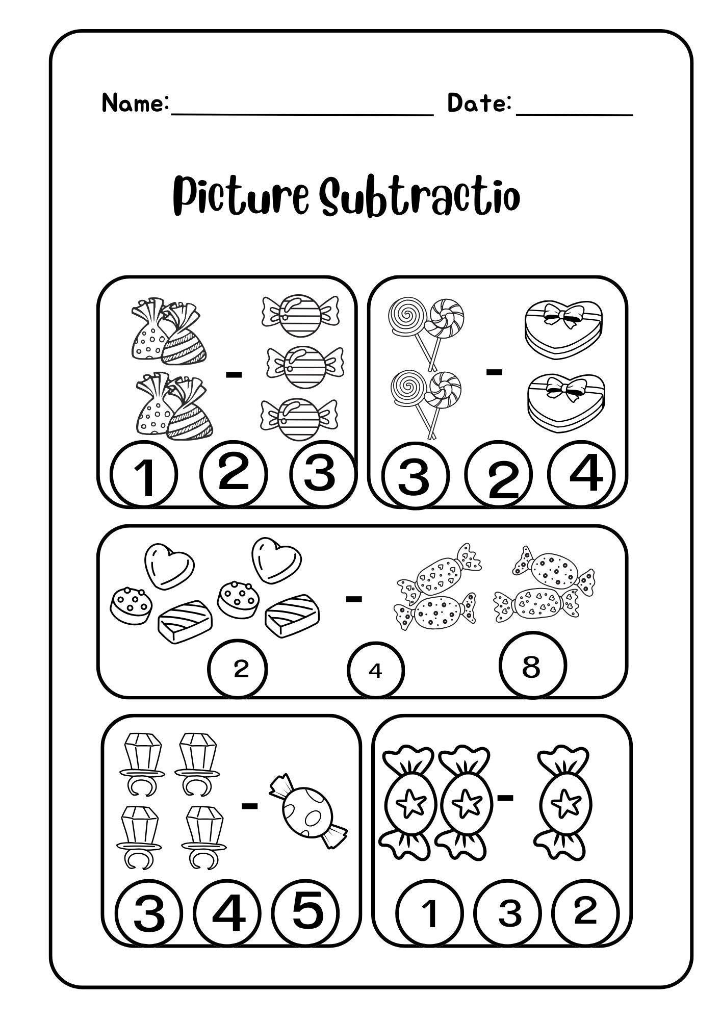 20sweets Addition and Subtraction to 10 - Etsy