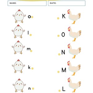 Alphabet Matching Activity A-Z - Etsy