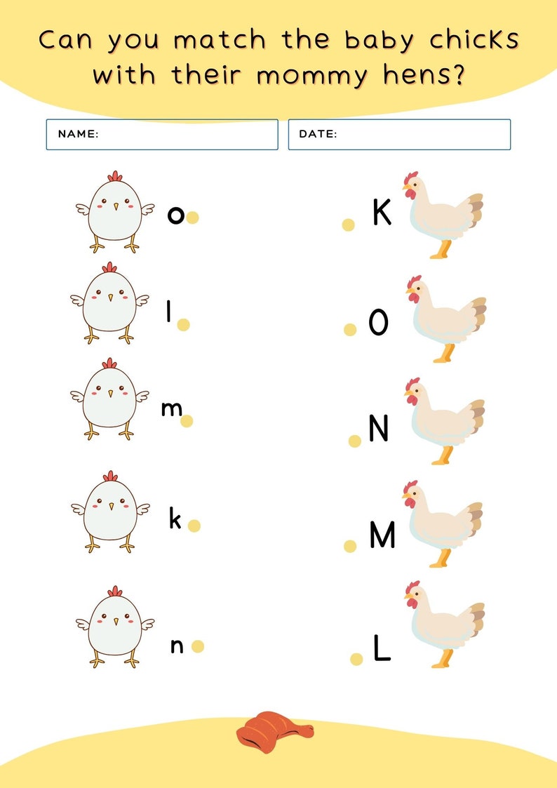 Alphabet Matching Activity A-Z - Etsy