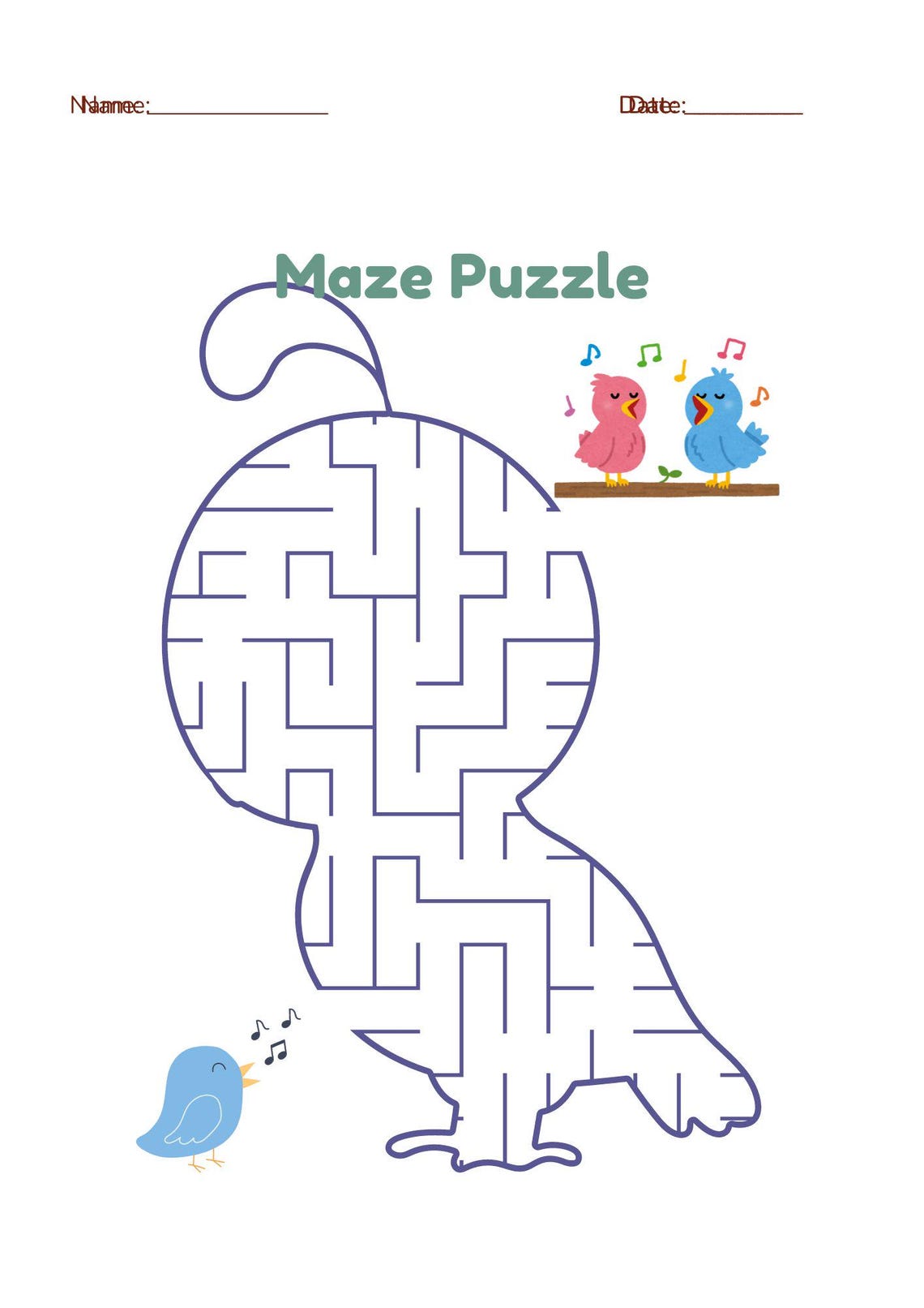 32 Printable Spring Maze Puzzle Worksheets for Kindergarten ...