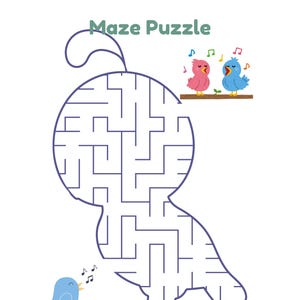 32 Printable Spring Maze Puzzle Worksheets for Kindergarten ...