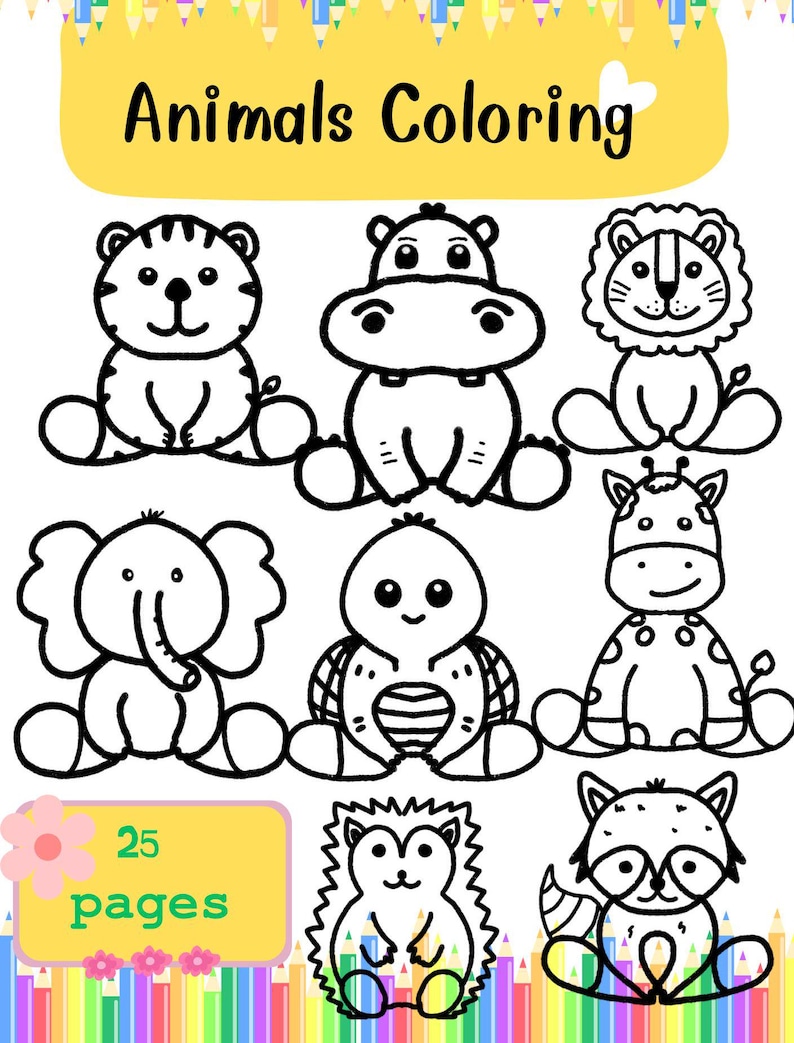 25 Safari Animals Coloring Pages for Kids Safari Coloring Pages Kids ...