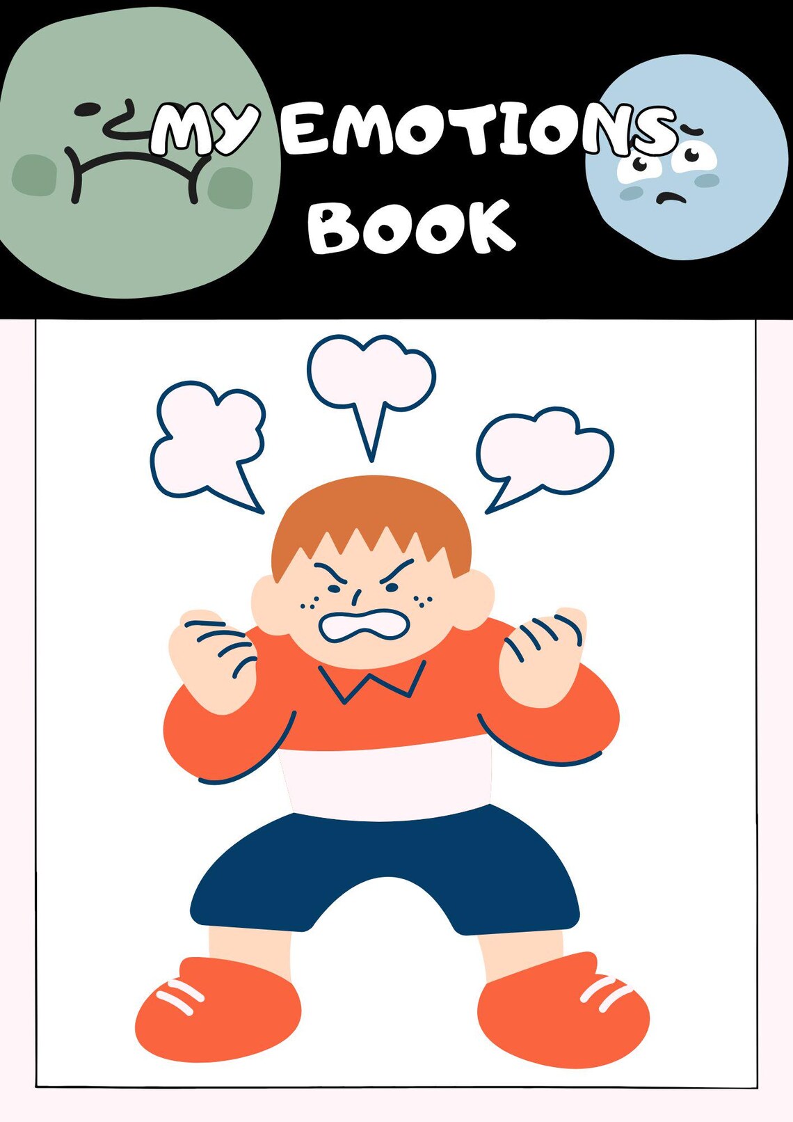 Emotions Mini Book: Feelings Flashcards for Children (printable) - Etsy