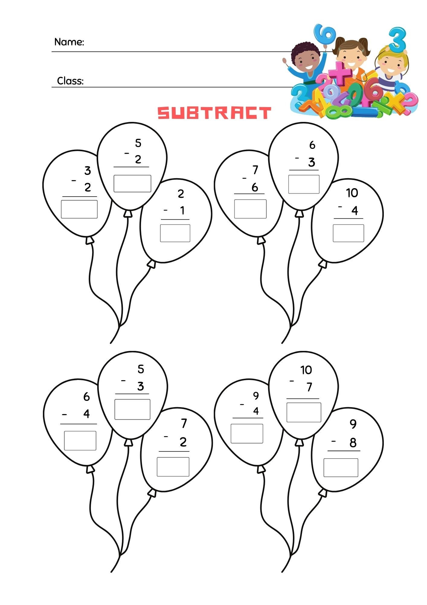 20 Printable Kindergarten Addition Worksheets, Picture Addition and ...