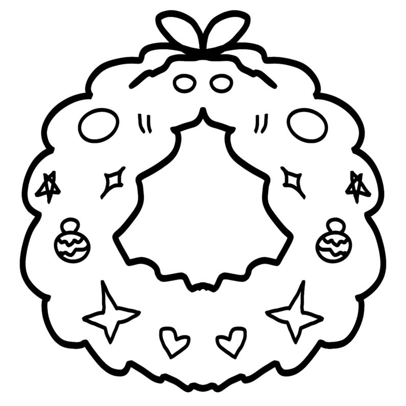 Christmas Doodle Borders Clipart, Winter PNG - Etsy