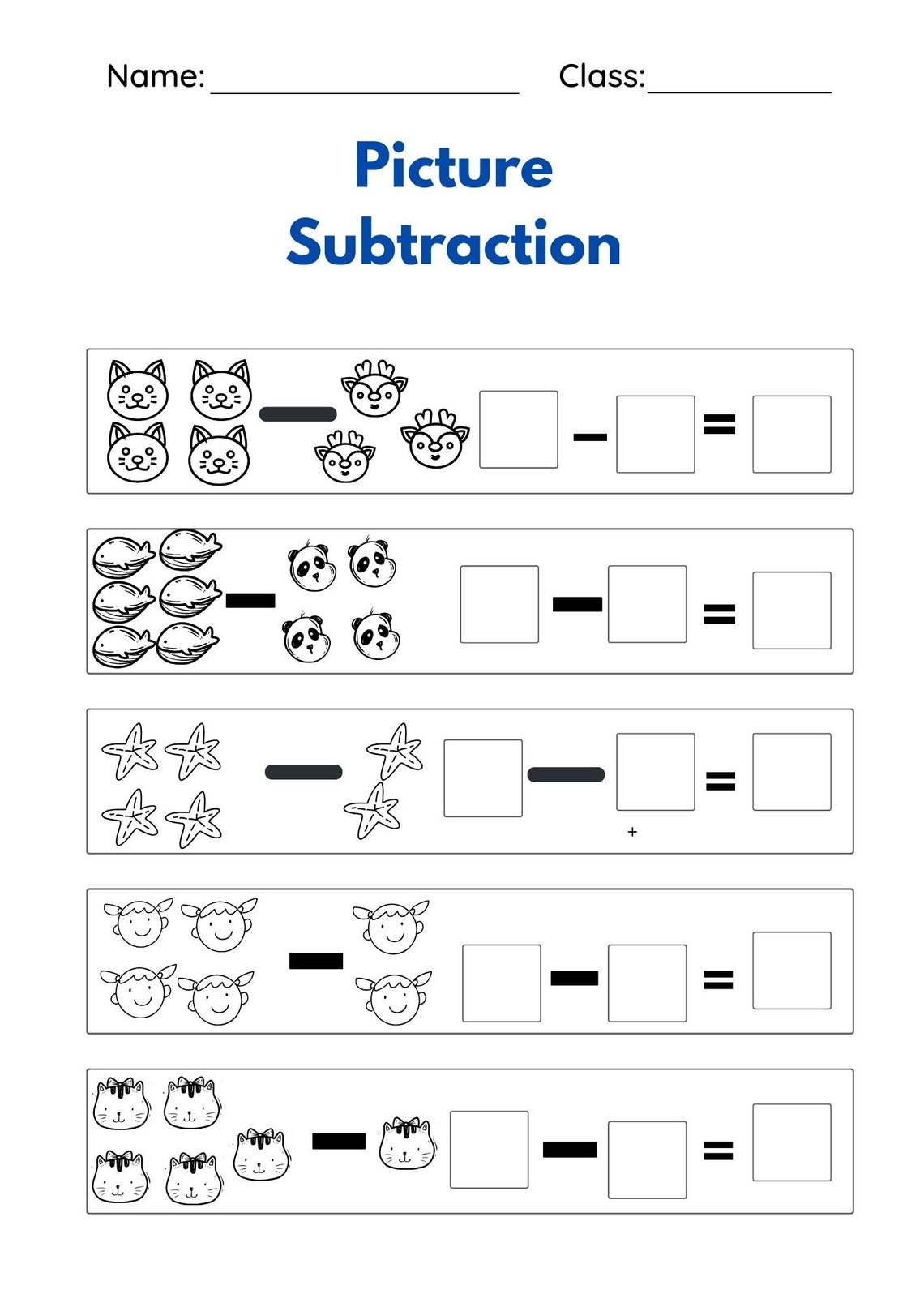 20 Printable Kindergarten Addition Worksheets, Picture Addition and ...