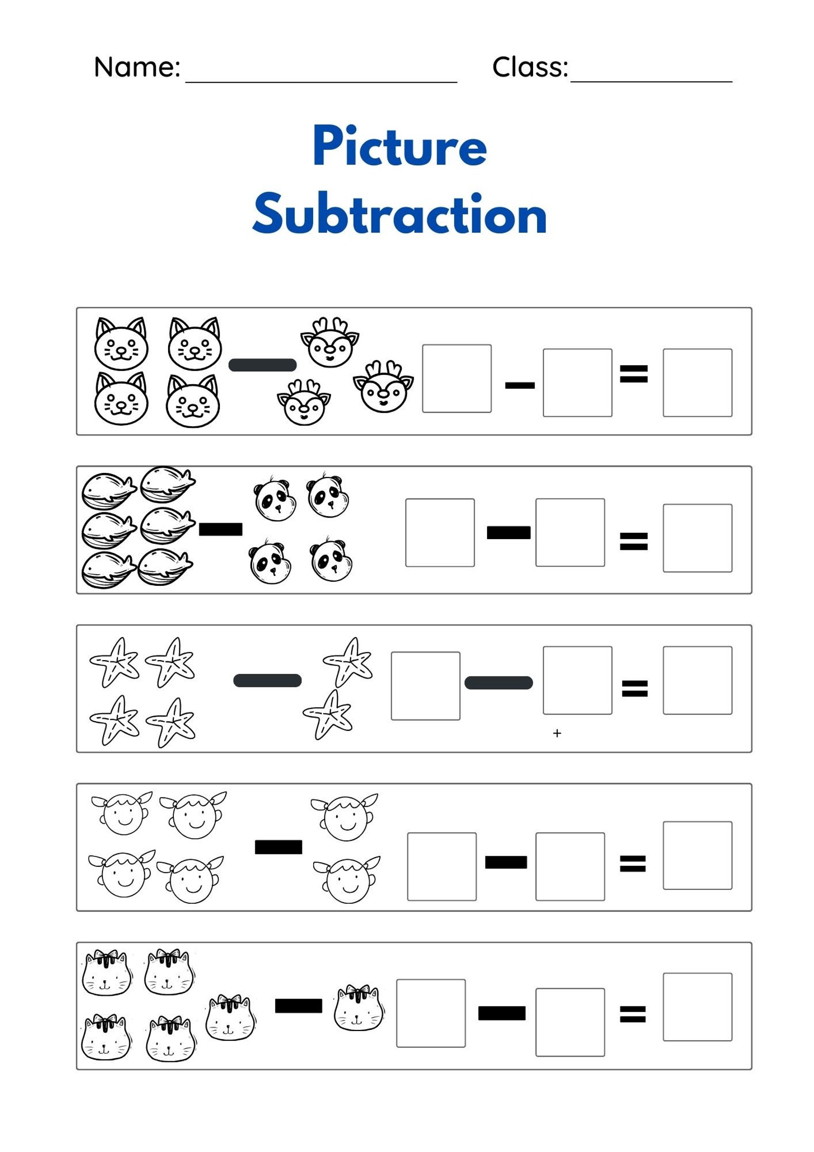 20 Printable Kindergarten Addition Worksheets, Picture Addition and ...