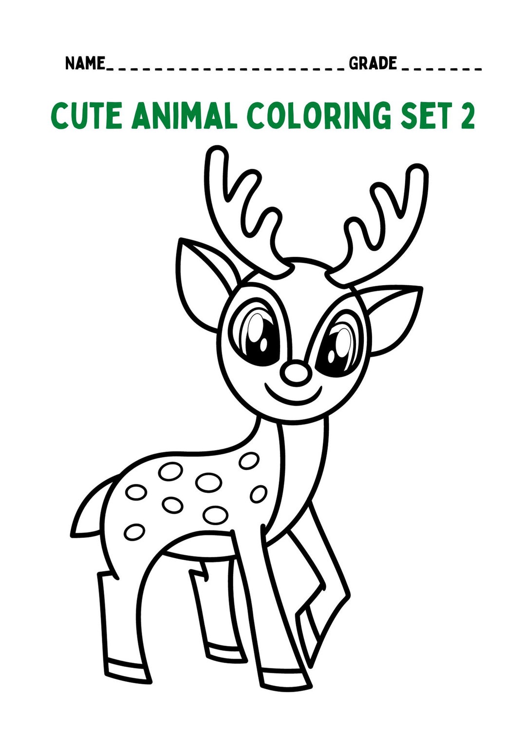 Animal Coloring Pages for Kids | Easy Kids Coloring Books | Easy ...