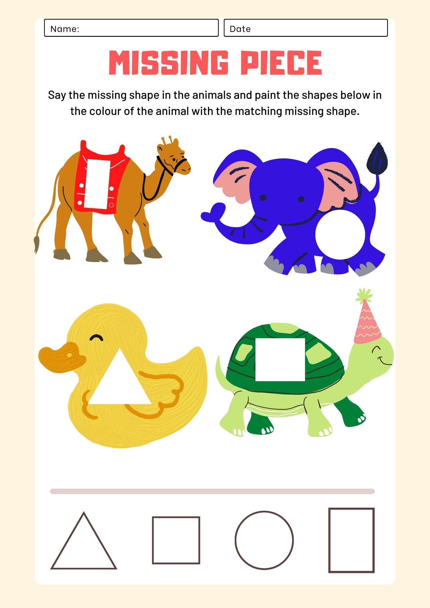 Preschool Shape Tracing, Basic Shape Tracing, Shape Tracing Worksheets ...