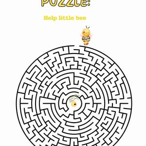 17 Printable Spring Maze PUZZLE Worksheets for Kindergarten ...