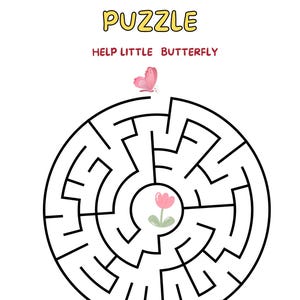 17 Printable Spring Maze PUZZLE Worksheets for Kindergarten ...