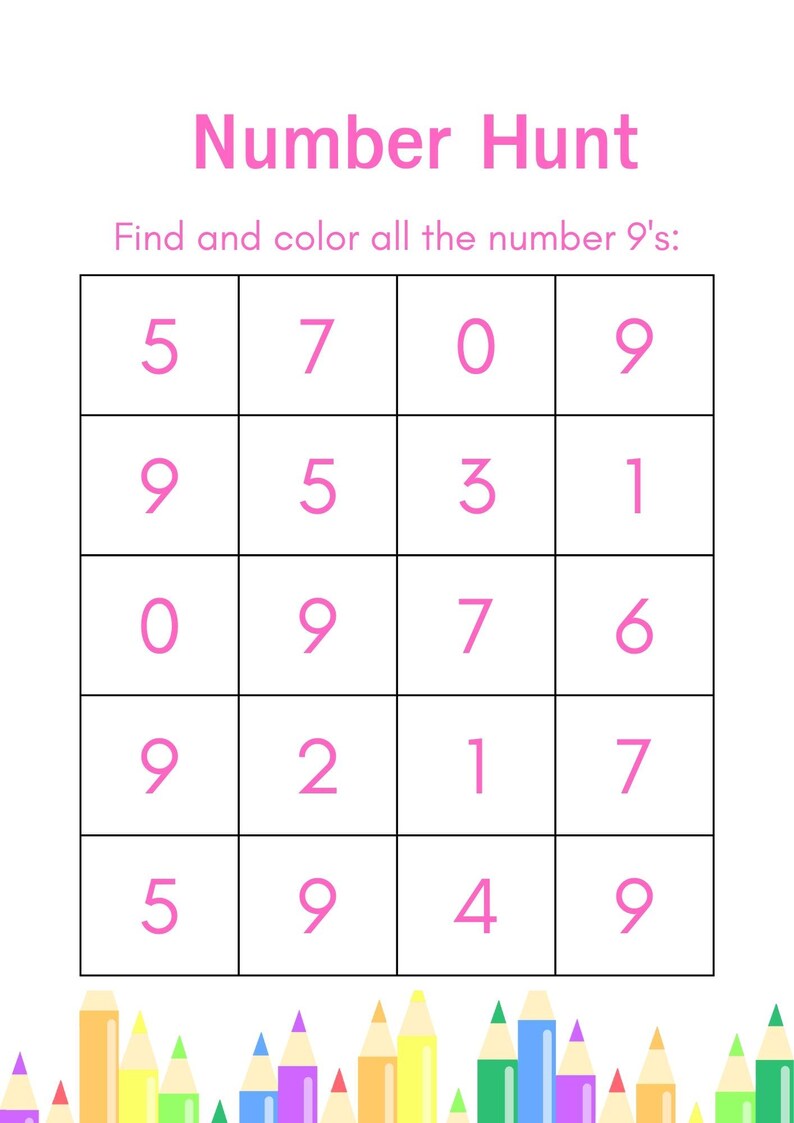 Missing Numbers 1-100 Worksheet: Kindergarten Counting Practice ...