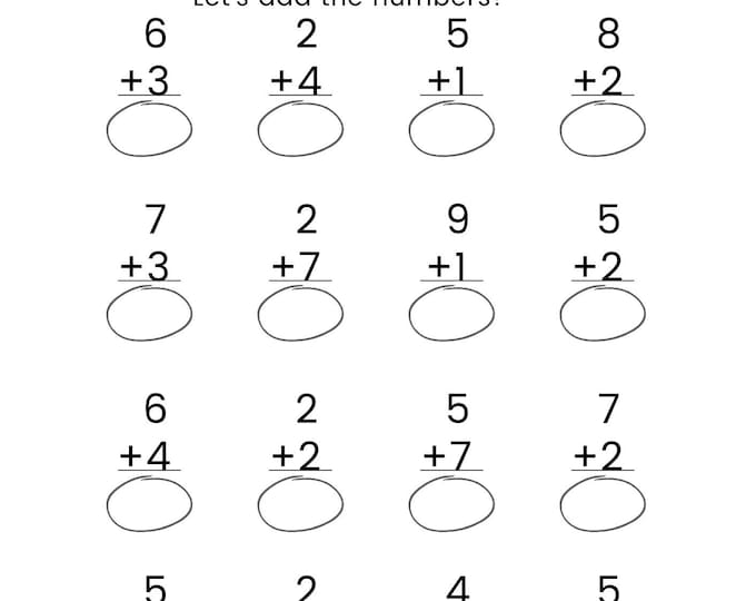 Addition With Pictures Sum up to 20 Worksheets - Adding Cookie Pictures ...