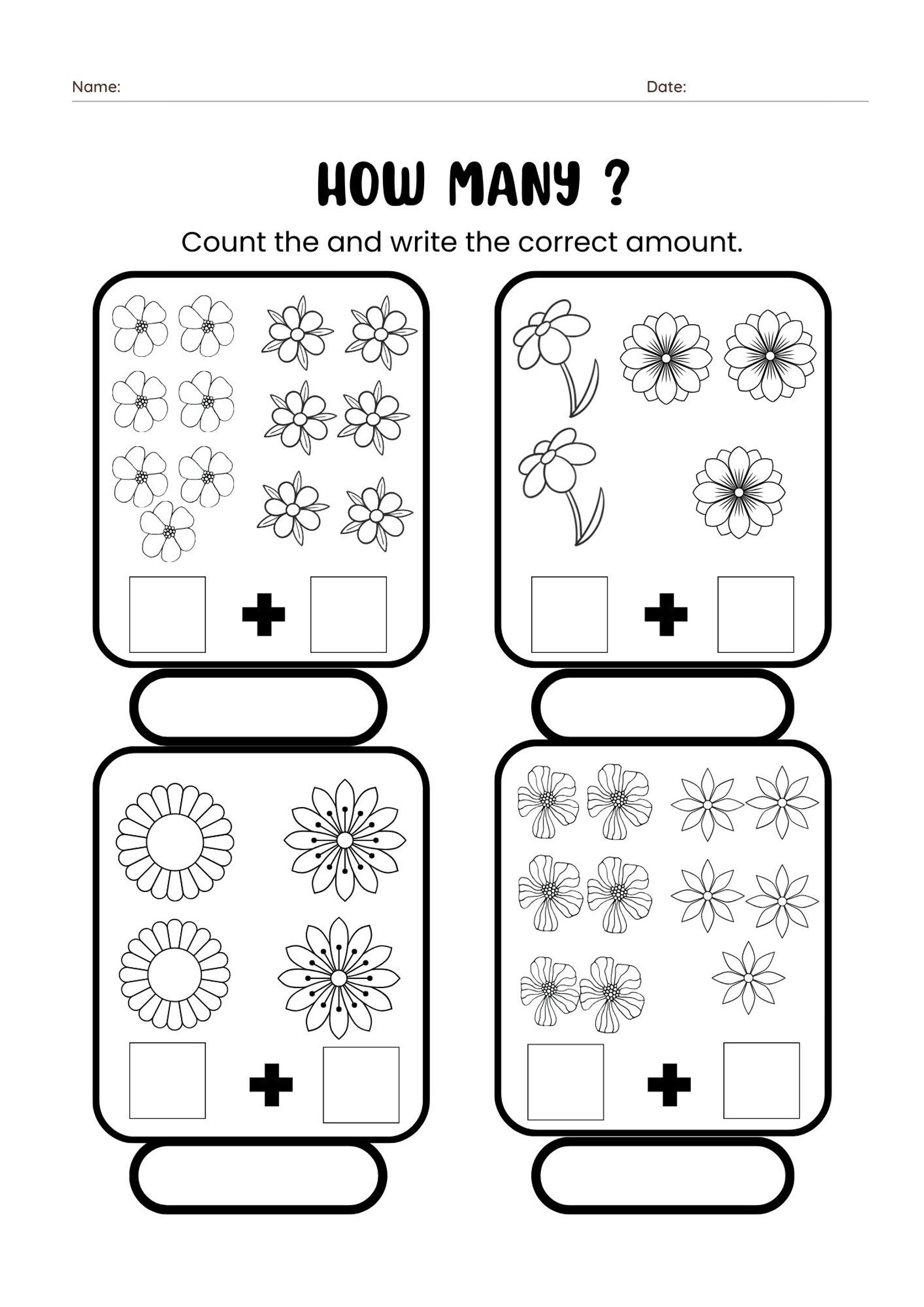 20 Printable Kindergarten Addition Worksheets, Picture Addition and ...