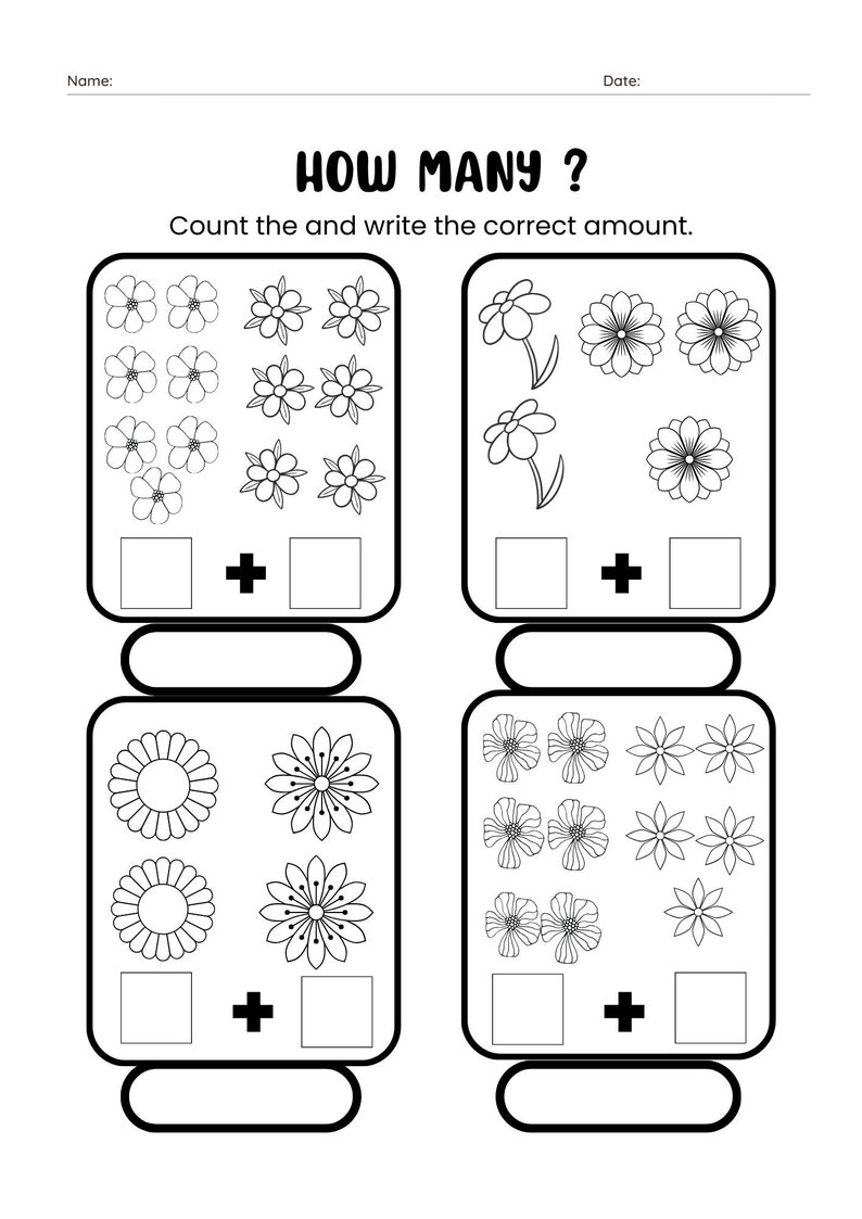 20 Printable Kindergarten Addition Worksheets, Picture Addition and ...