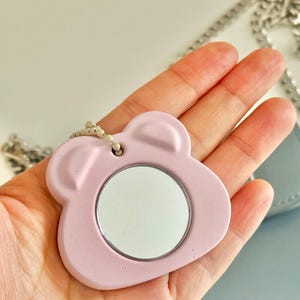 Bear Keyring/ Jesmonite Keyring/ Bear Mirror/ Cute Keyring - Etsy