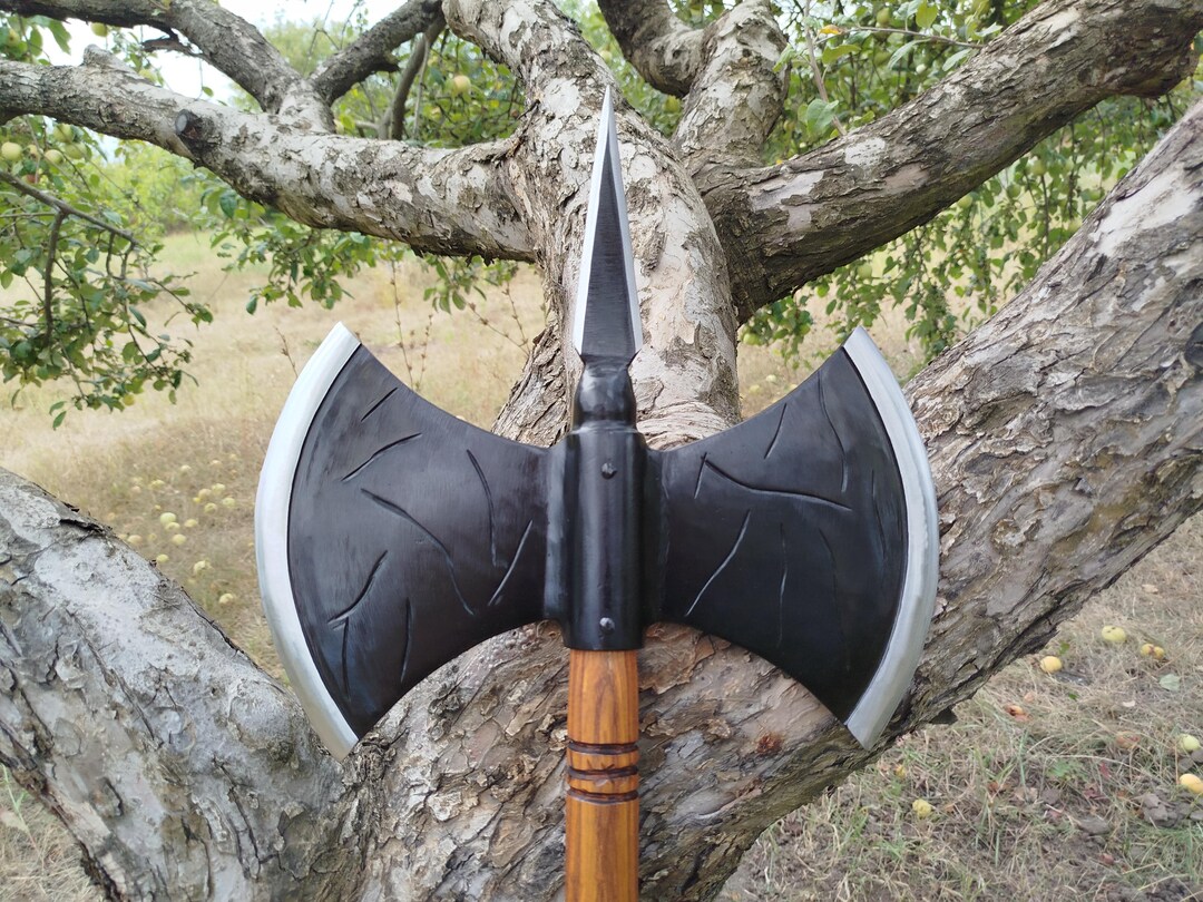An Ax With a Double Blade.viking Axe,medieval Axe,beserker Axe,templar ...