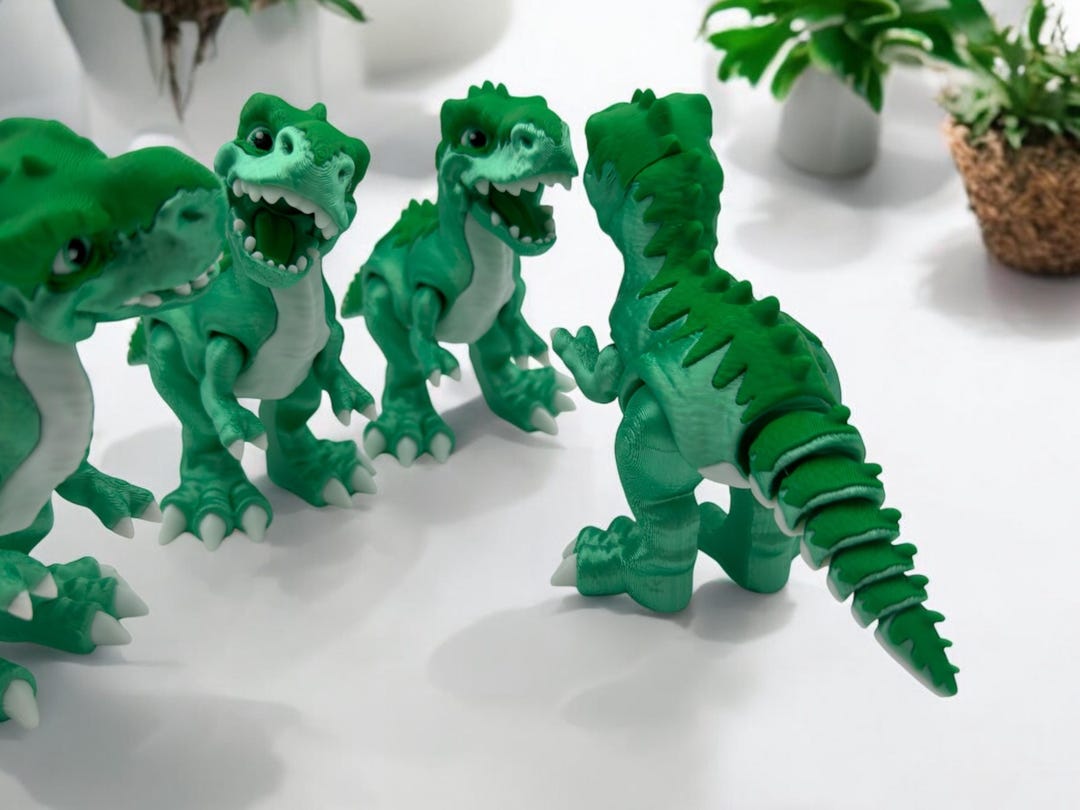 Articulated T-rex Dinosaur Toy | Multicolored Dinosaur Figure ...