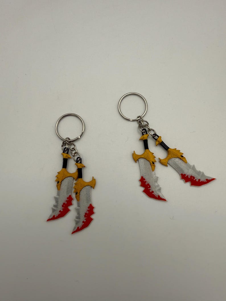 Kratos Blade of Chaos Keychain: God of War Inspired 3D Printed Prop - Etsy