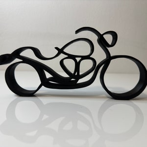 Minimalist Motorcycle Sculpture, Minimalist Art, Tabletop Figure, Home ...