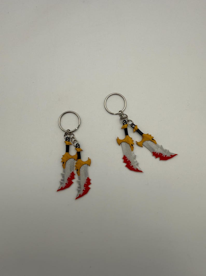 Kratos Blade of Chaos Keychain: God of War Inspired 3D Printed Prop - Etsy
