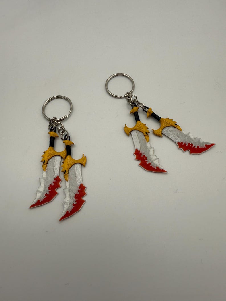 Kratos Blade of Chaos Keychain: God of War Inspired 3D Printed Prop - Etsy