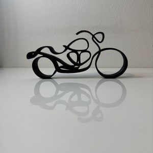 Minimalist Motorcycle Sculpture, Minimalist Art, Tabletop Figure, Home ...