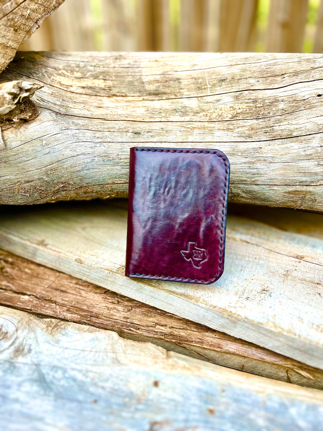 Horween Shell Cordovan Card Wallet Color 8 - Etsy
