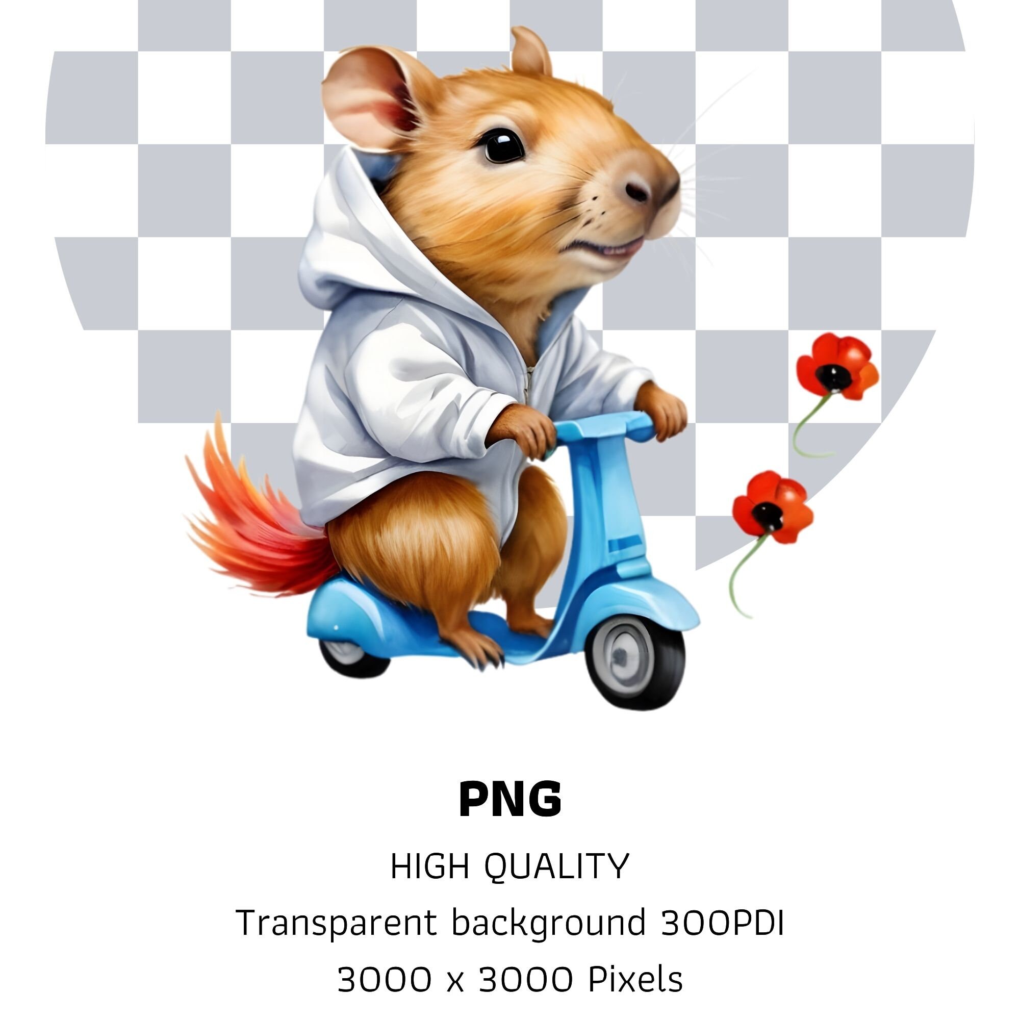 Cute Baby Capybara Clipart, Watercolor Animal, Kids Clipart With ...