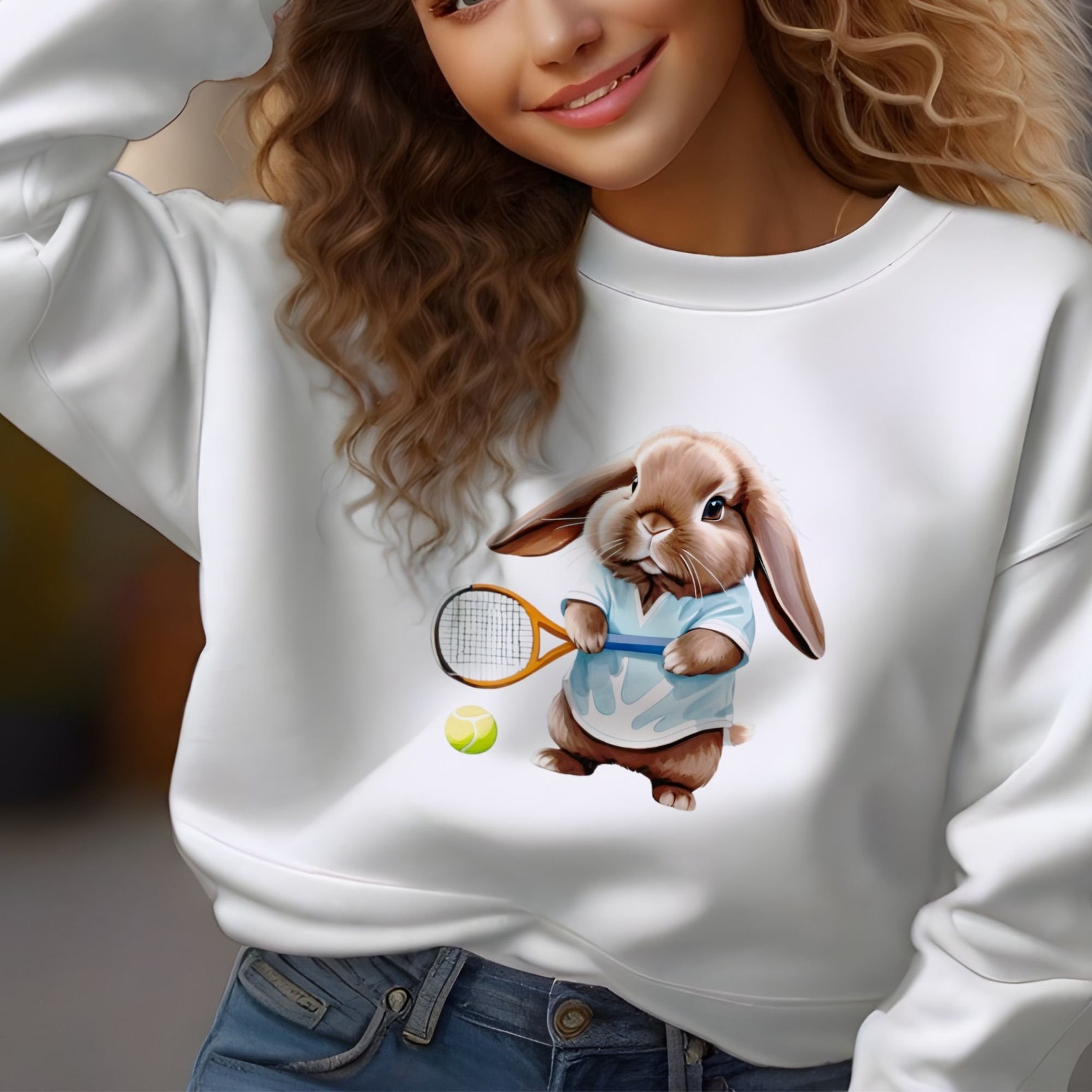 Rabbit Tennis Clipart Collection, Bunny Tennis Clipart, Sport Animal ...