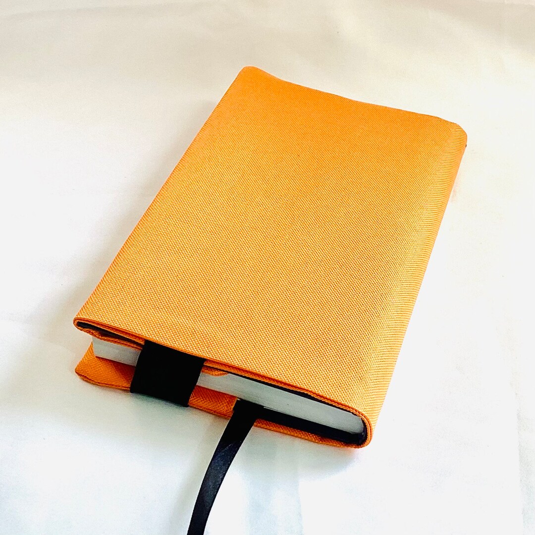 Orange Book Cover,durable Book Cover, Adjustable Book Protector, Fabric ...