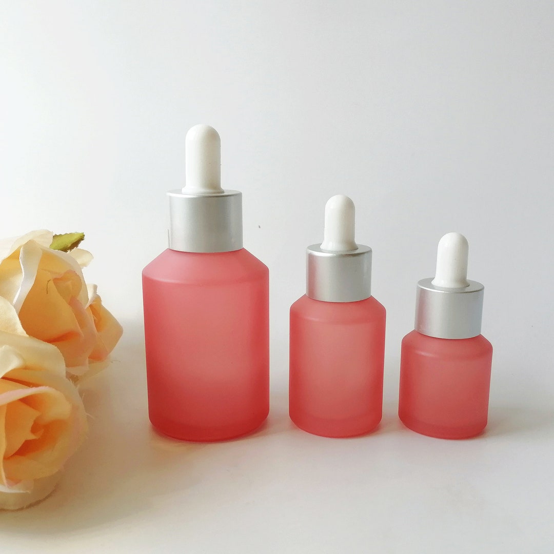 15ml 30ml 60ml Glass Dropper Bottle Pink Glass Bottles With Dropper ...