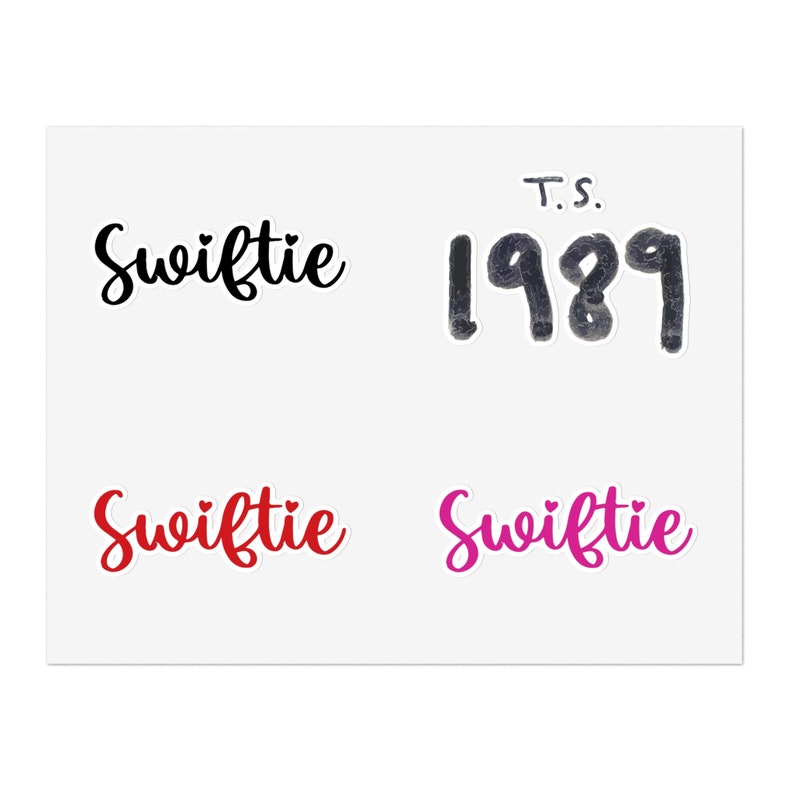 Taylor Swift Sticker Sheet Bundle Swiftie & T.S. 1984 10 Sheets 40 ...