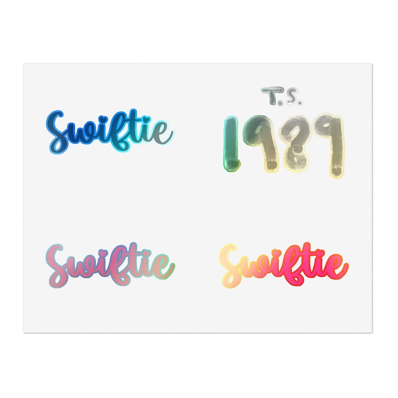 Taylor Swift Sticker Sheet Bundle Swiftie & T.S. 1984 10 Sheets 40 ...