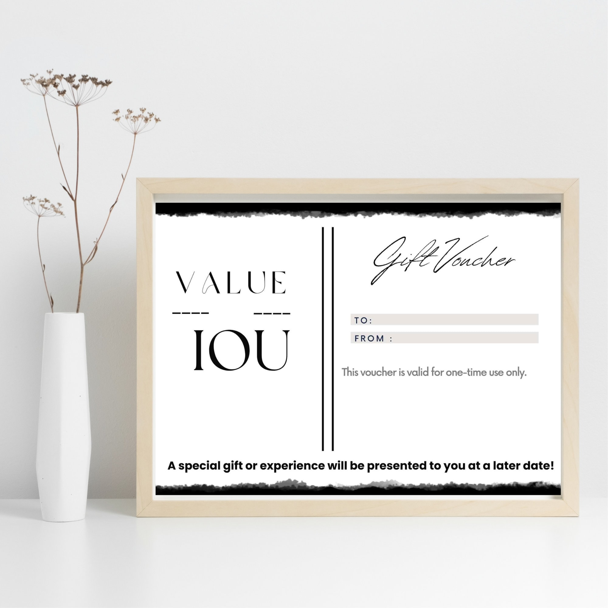 IOU Gift Certificate - Etsy