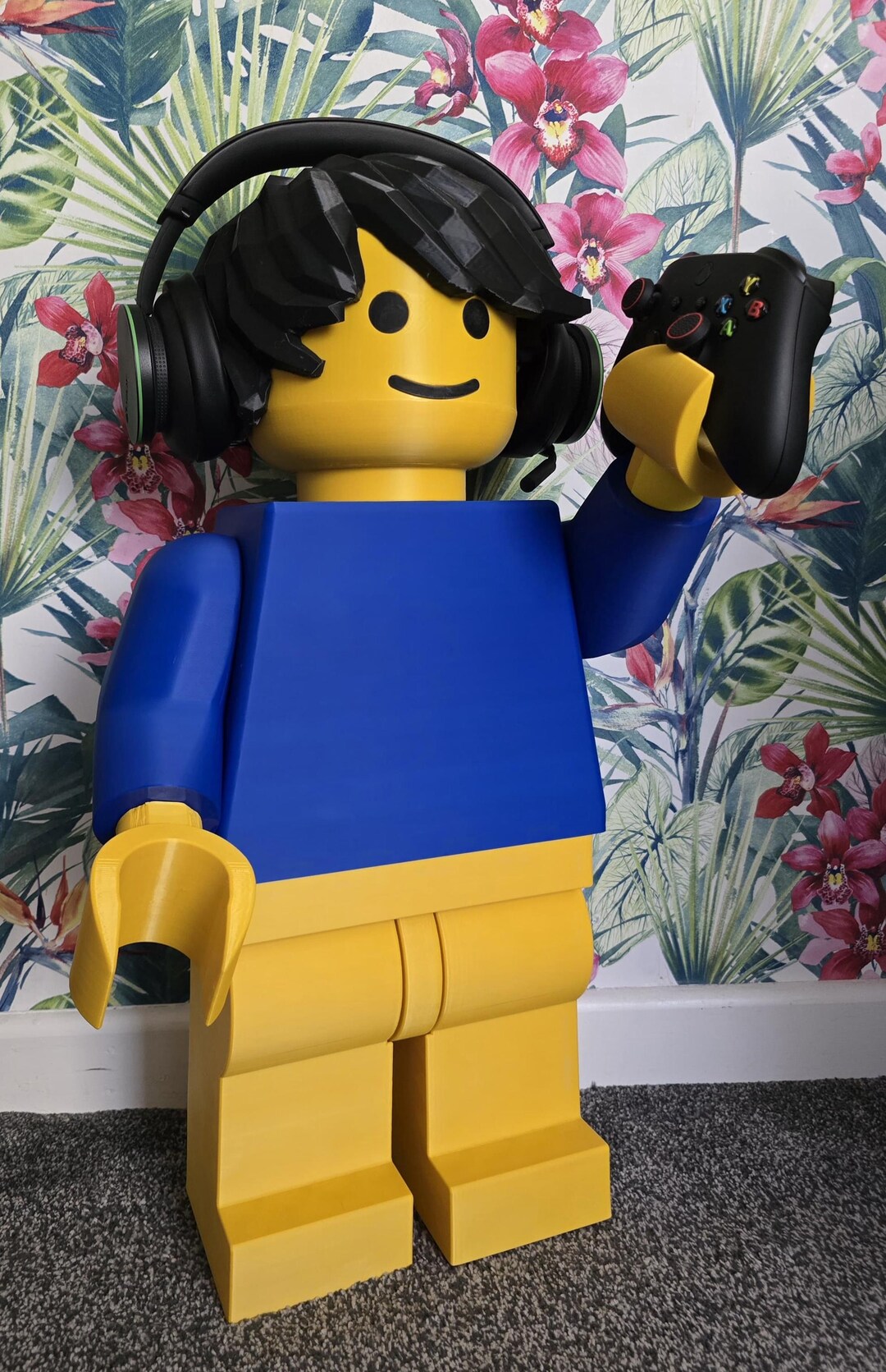 Super Giant Lego-style Figure With Hair – 65cm Tall! - Etsy