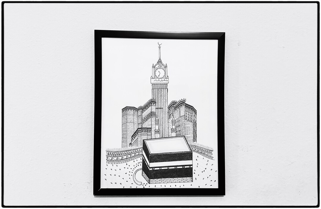 Kaaba Drawing Hand Drawn Pencil Sketch of Kaaba Kaaba Pencil - Etsy