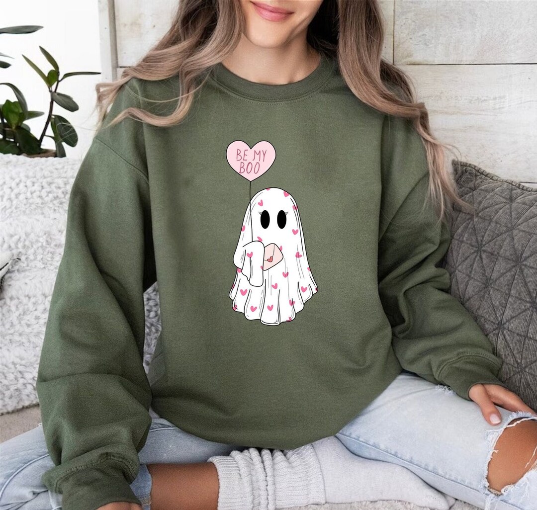 Be My Boo Sweatshirt, Ghost Sweater, Valentines Day Hoodie, XOXO ...